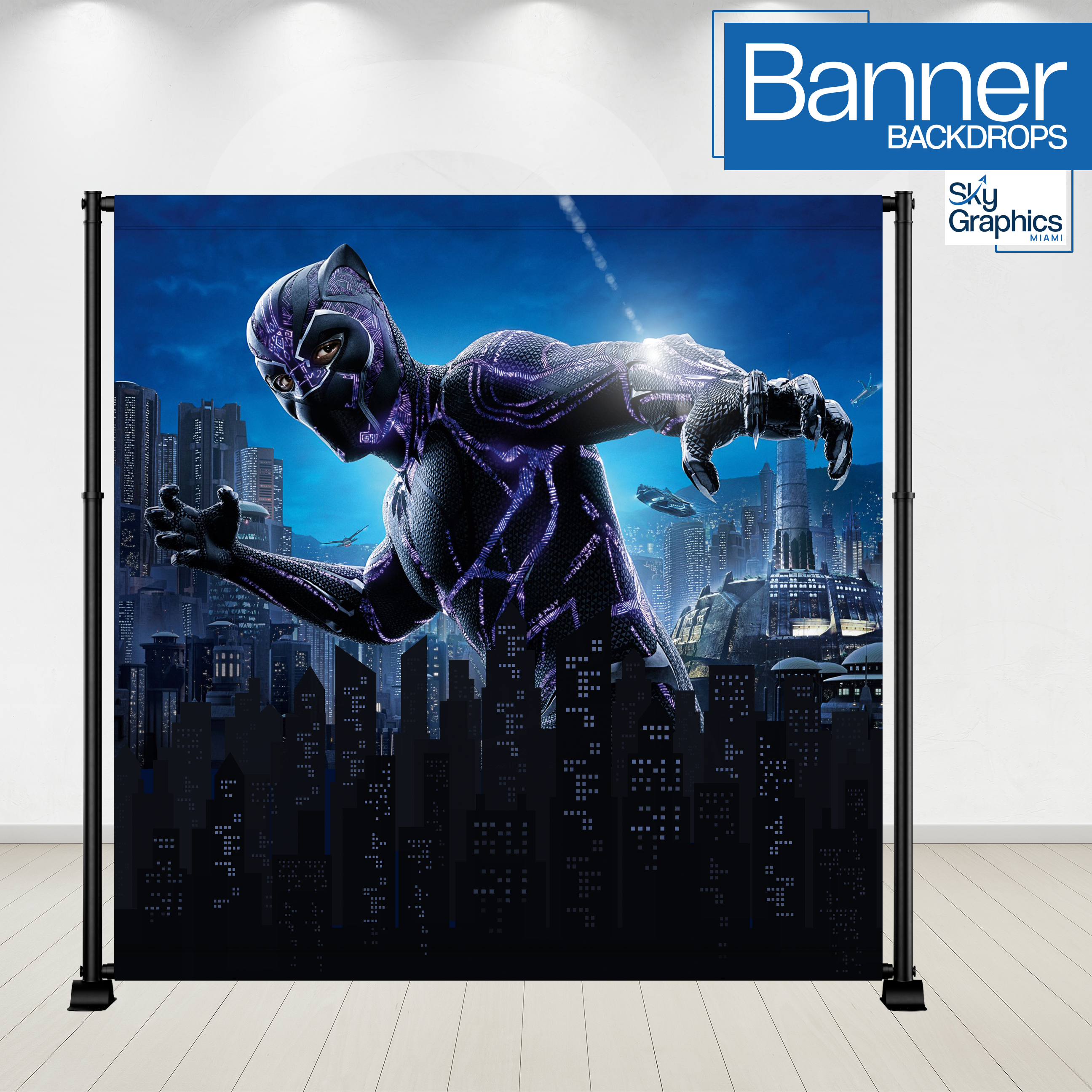 Banner Backdrop | Black Panther | Sky Graphics Miami